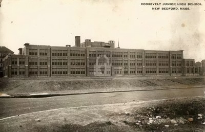 New Bedford MA Massachusetts Roosevelt Junior High School RPPC Postcard ...
