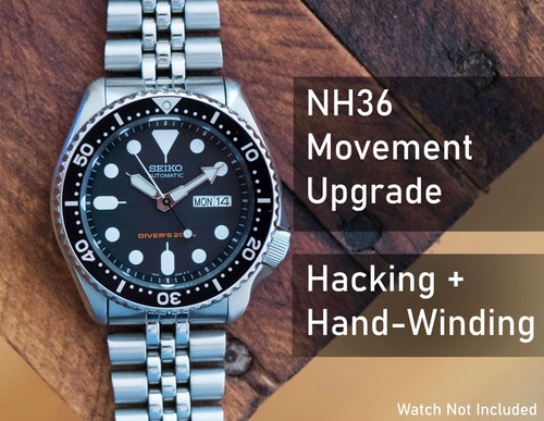 Seiko SKX Movement Upgrade NH36 Swap Mod SKX007 SKX009 SKX171 SKX173 ...