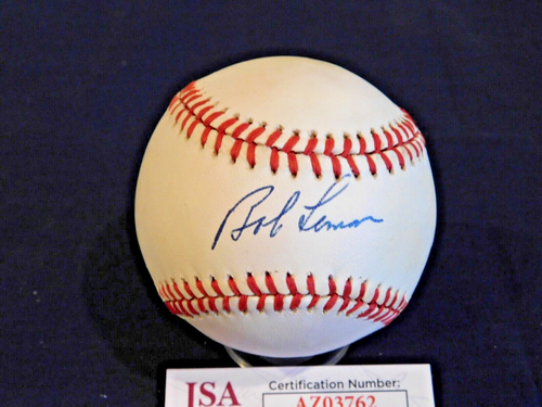 Bob Lemon (D. 2000) Signed / Autographed OAL Bobby Brown Baseball JSA ...