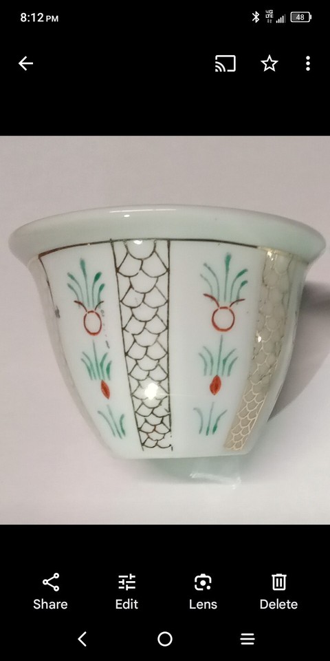 Turkish Arabic Coffee Cups Gawa 3 oz 80 cc Set of 12 (Green Traditional ...