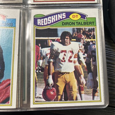 1977 Topps Football Diron Talbert Washington Redskins #369 | eBay