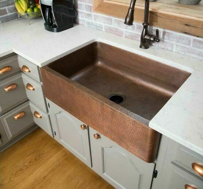 Copper Farmhouse Kitchen Sink