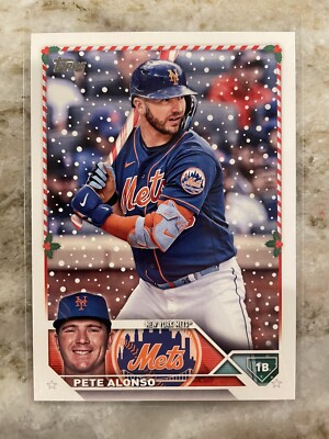 2023 Topps Holiday Pete Alonso SP Code 514 Candy Cane Bat #H150 New ...