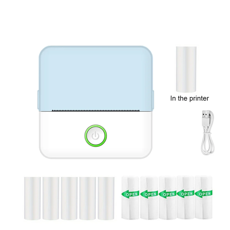 Mini Portable Thermal Printer Wireless Printer with Bluetooth ...