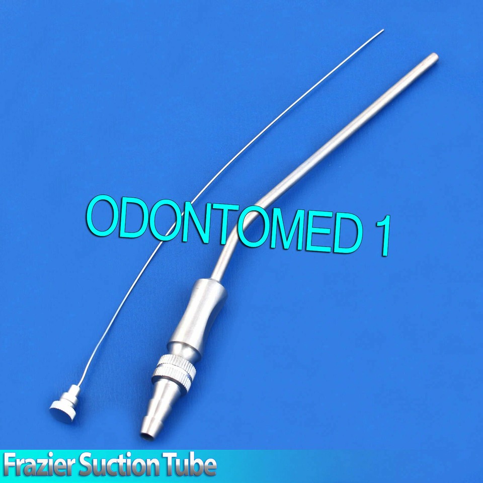 3 Frazier Suction Tube 10fr Aspirator Curved Diagnostic Surgical ENT ...