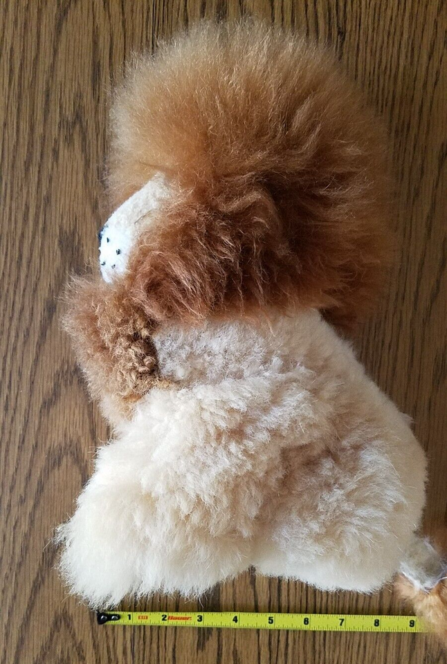 Alpaca fur plush stuffie stuffed animal lion euc | eBay
