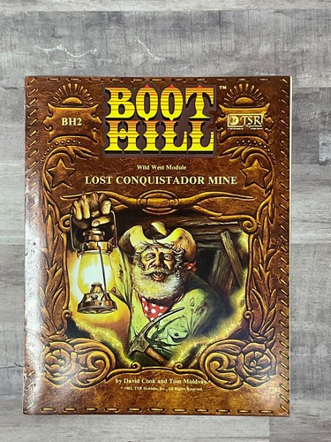 Boot Hill BH2 Lost Conquistador Mine TSR David Cook Tom Moldvay 1982 # ...