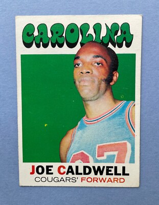 1971-72 Topps Basketball Joe Caldwell #155 Carolina Cougars Vintage ...