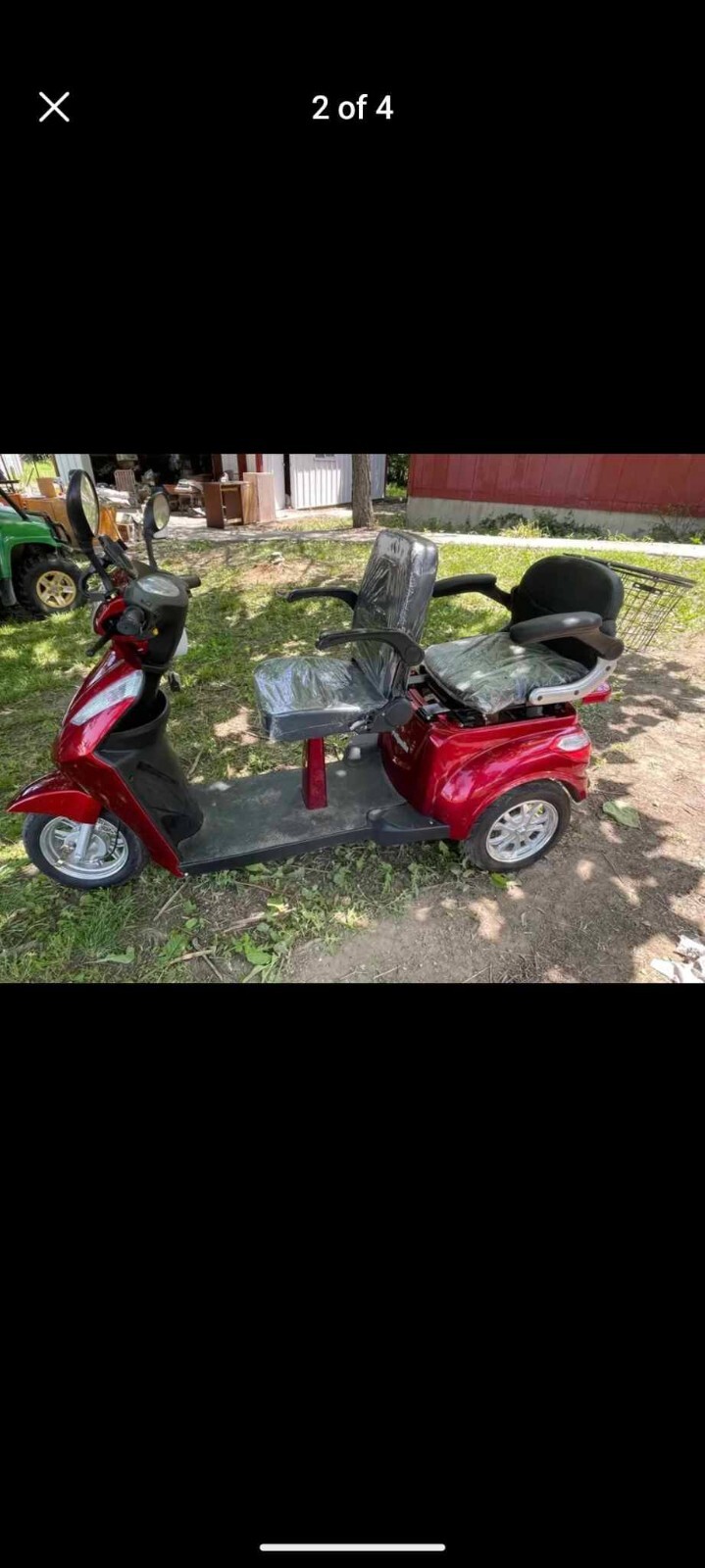 EWheels EW-66 2-Passenger Heavy-Duty Scooter - RED | eBay