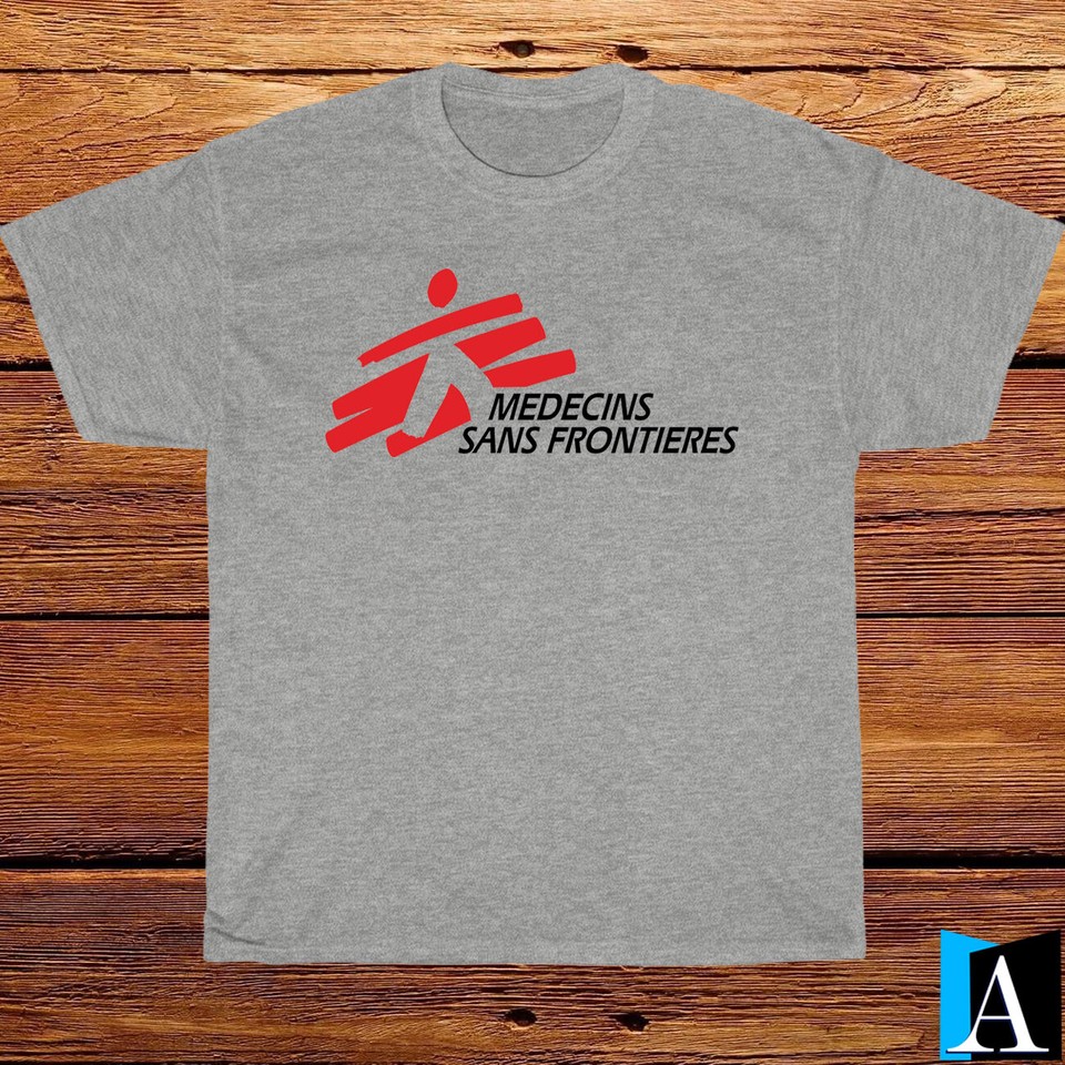 New Shirt MSF Medecins Sans Frontieres Logo White/Grey/Black/Navy T ...