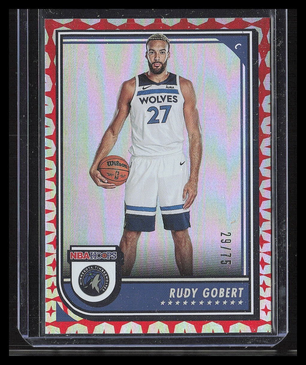 RUDY GOBERT 2022-23 Panini NBA Hoops Gravity 29/75 TIMBERWOLVES | eBay