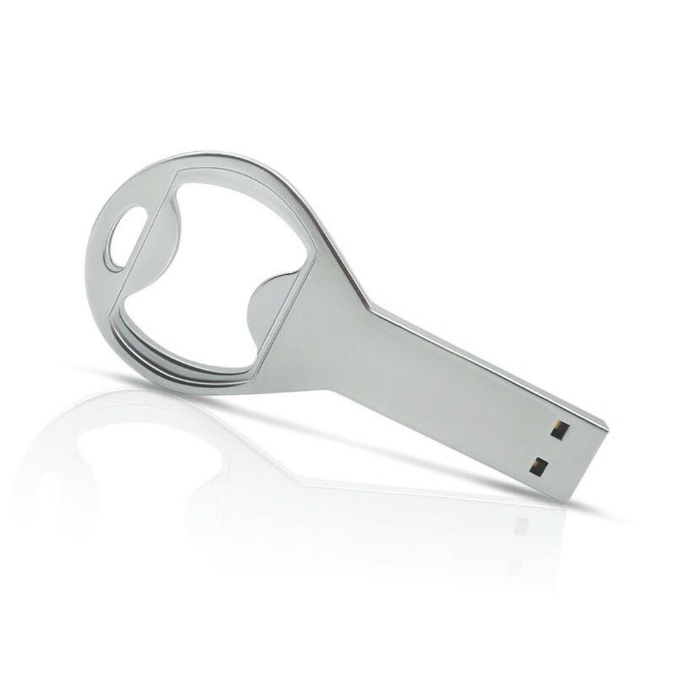 Cool Gadget Gift Silver USB 8GB Flash Memory Stick Crown Bottle Opener ...