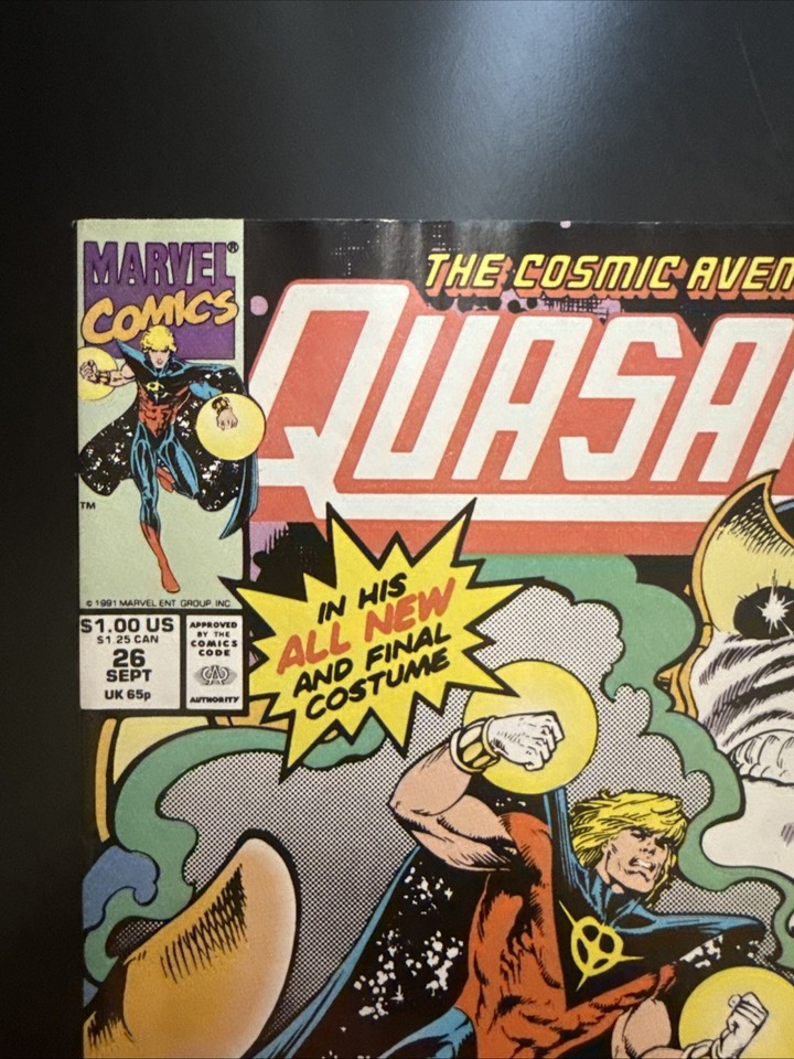 Quasar #26 Marvel Comics 1991 | Thanos Infinity Gauntlet Crossover ...