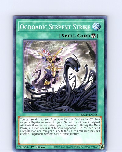 Yu-Gi-Oh TCG Ogdoadic Serpent Strike BACH-EN058 1st Edition Common Card ...