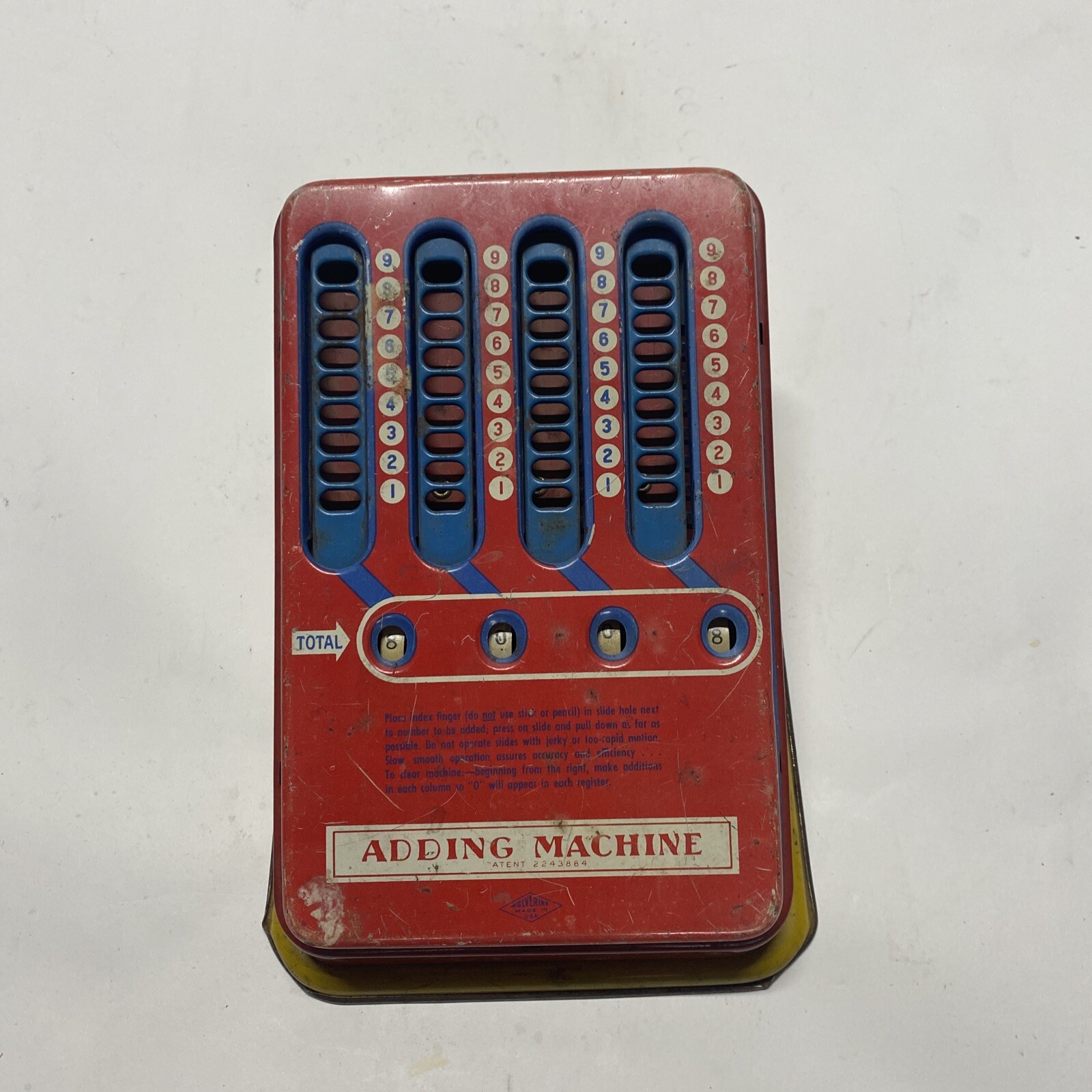 Wolverine Toy Adding Machine Antique Tin Toy 1940s | eBay