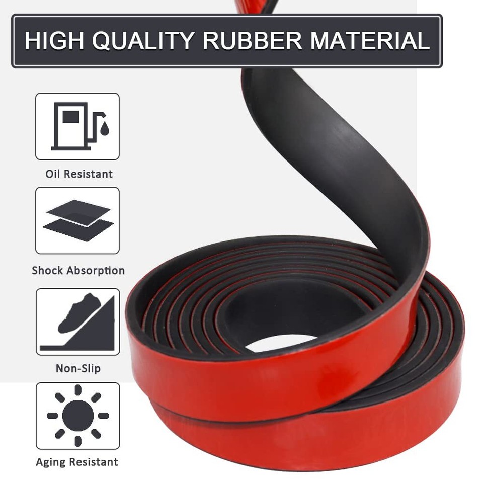 Adhesive Rubber Strips with Adhesive Backing Self Stick Neoprene Solid ...