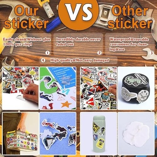 400 Pack Hard Hat Stickers Funny Tool Box Sticker Helmet Welding ...