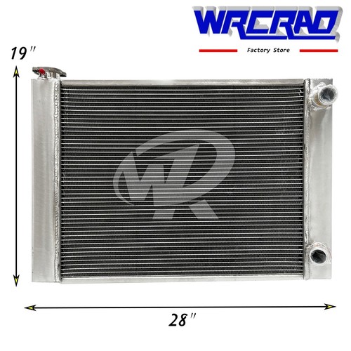 28" x 19" Universal Double Pass Aluminum Radiator For Chevy SBC 350 ...