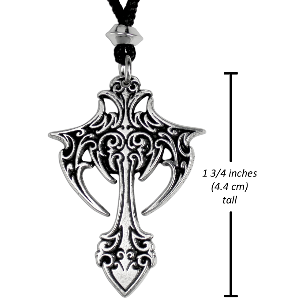 Large Gothic Necklace Vampire Cross Pendant Tribal Fashion Jewelry | eBay