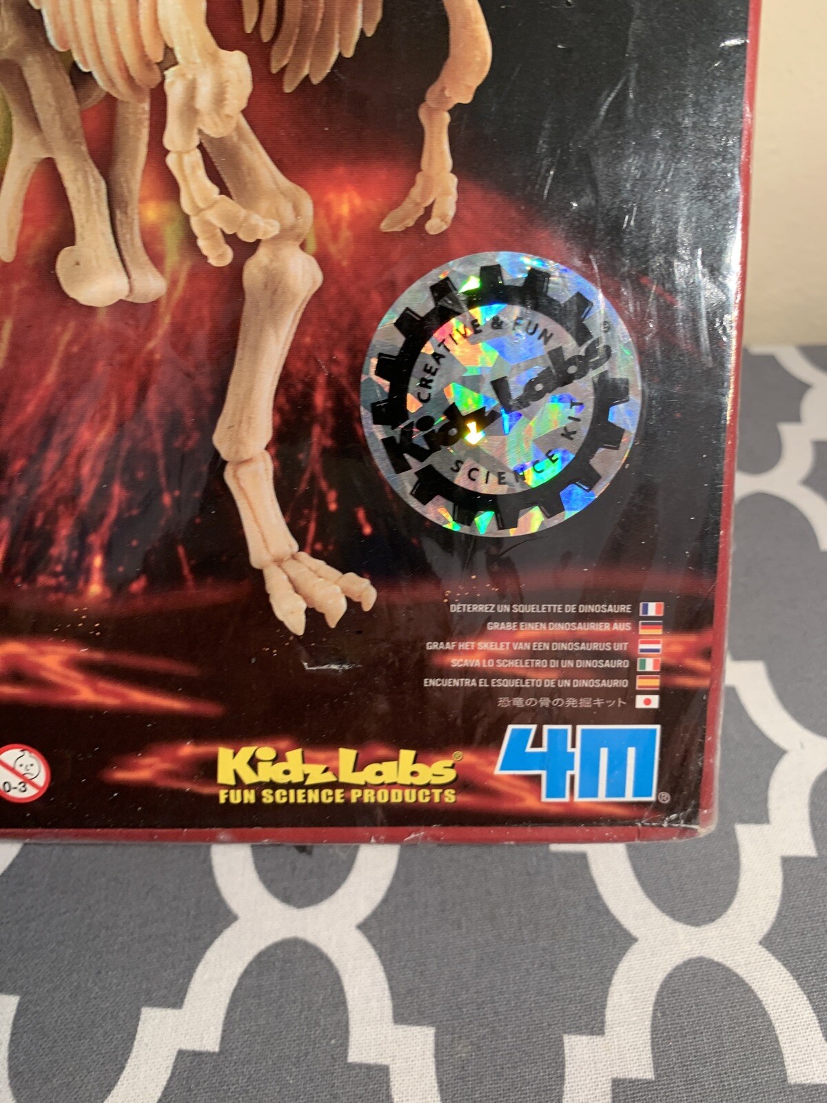 4M Kidz Labs Tyrannosaurus Rex T-Rex Dinosaur Skeleton Excavation Kit ...