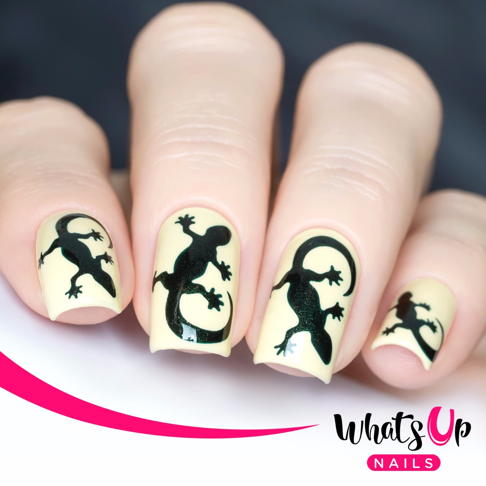 Whats Up Nails Lizard Stencils for Nails, Nail Stickers, Nail Art, Nail ...