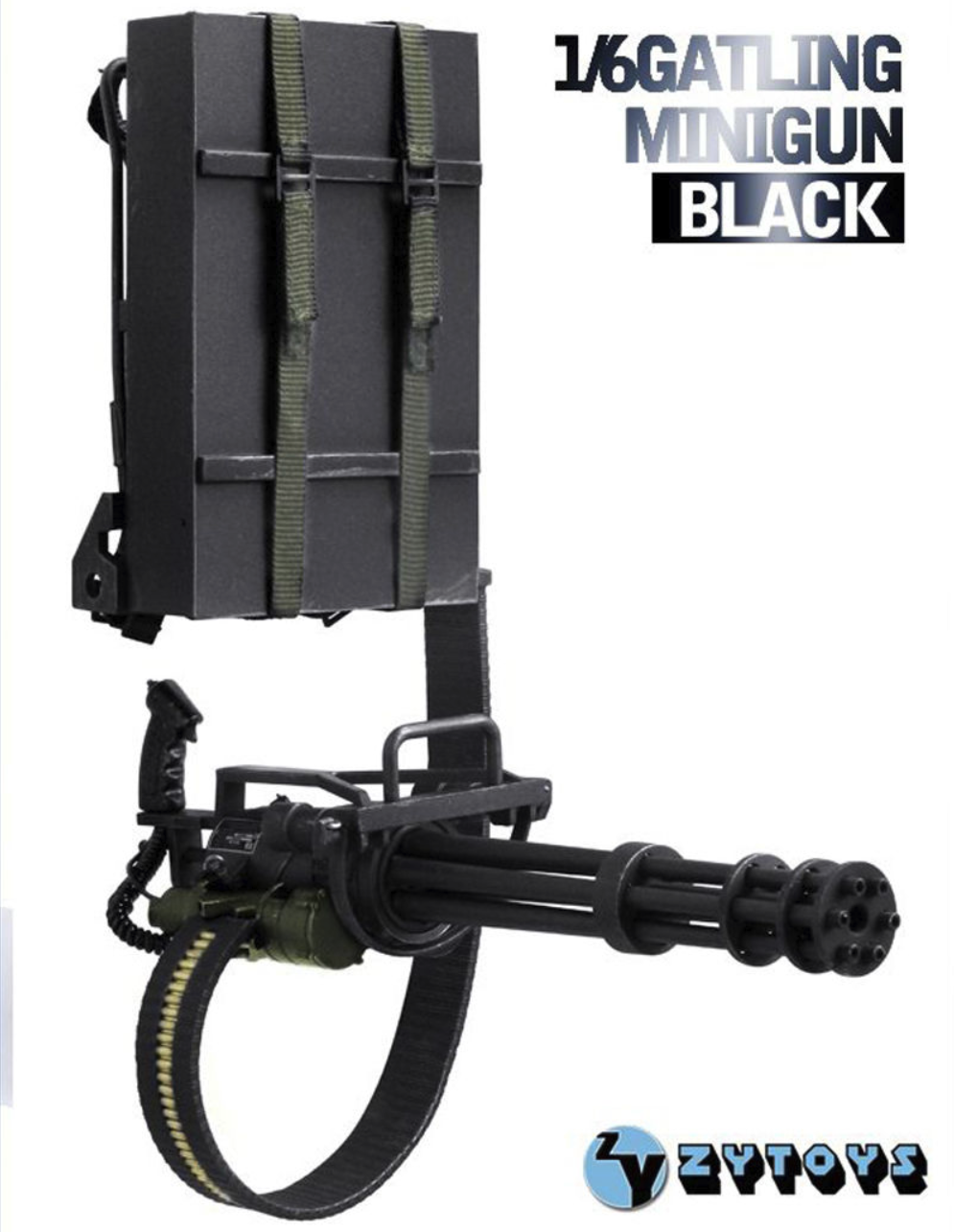 ZY Toys 1/6 scale M134 Heavy Machine Gun Minigun TERMINATOR Gatling ...