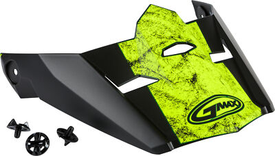 GMAX VISOR W/SCREWS DOMINANT MX-46 MATTE BLACK/HI-VIS XS-SM # G046901 ...