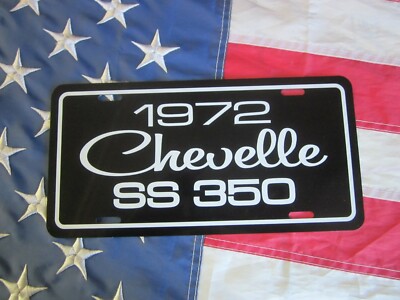 1972 Chevrolet CHEVELLE SS 350 license plate car tag 72 Chevy Malibu | eBay