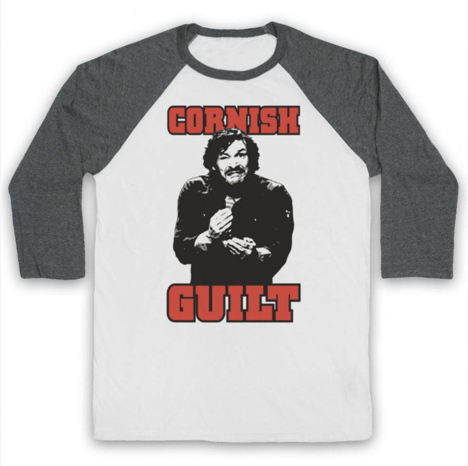 Cornish Guilt Funny the Mighty Howard Moon Boosh 3/4 Sleeve Baseball ...