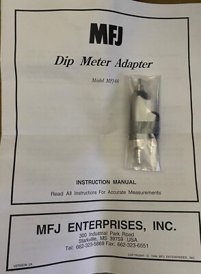 MFJ-66 HF/VHF DIP METER COILS FOR MFJ ANALYZERS | eBay