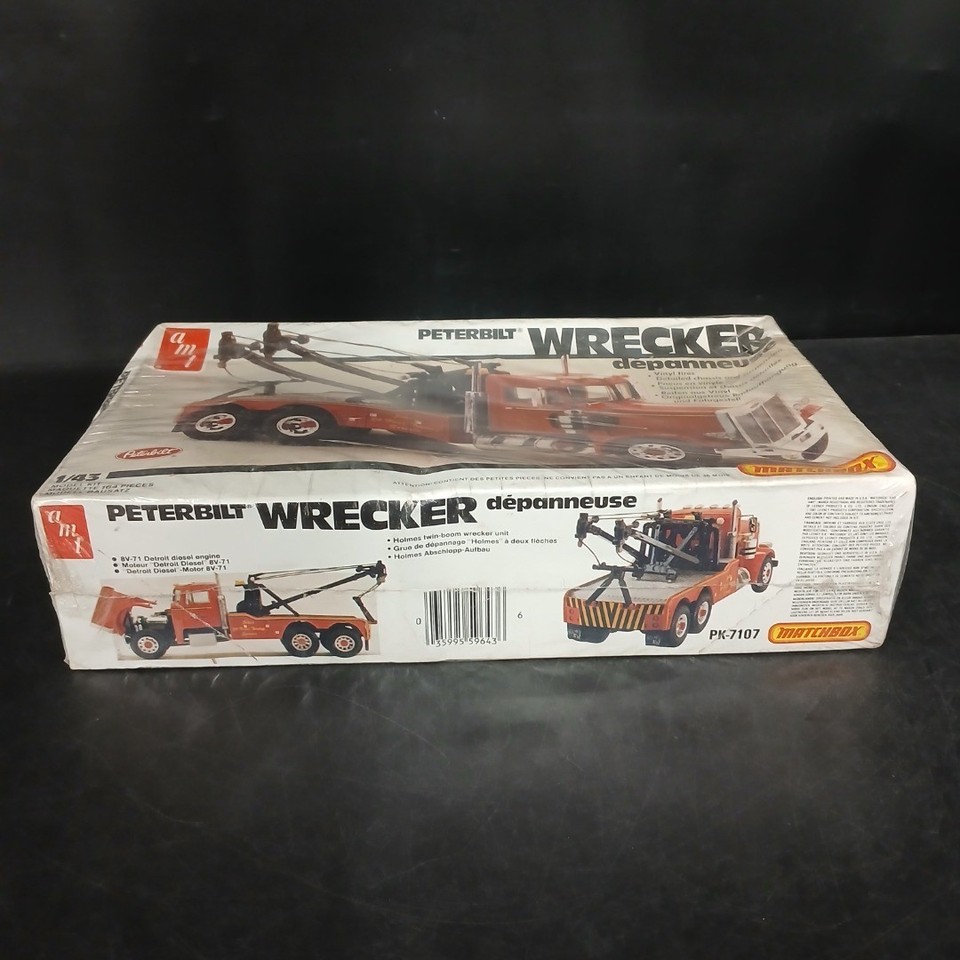 Matchbox AMT Peterbilt Wrecker Depanneuse Model Truck Kit PK-7107 ...
