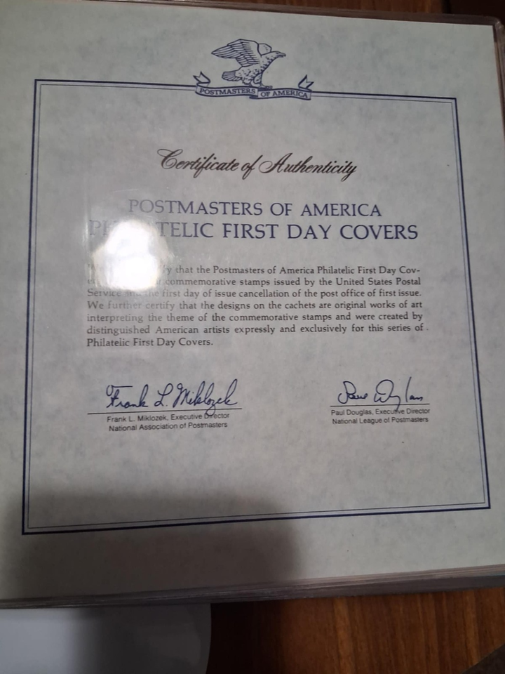 US Postmasters of America 1st Day Covers Commemoratives 1/1/76-6/29/81 ...
