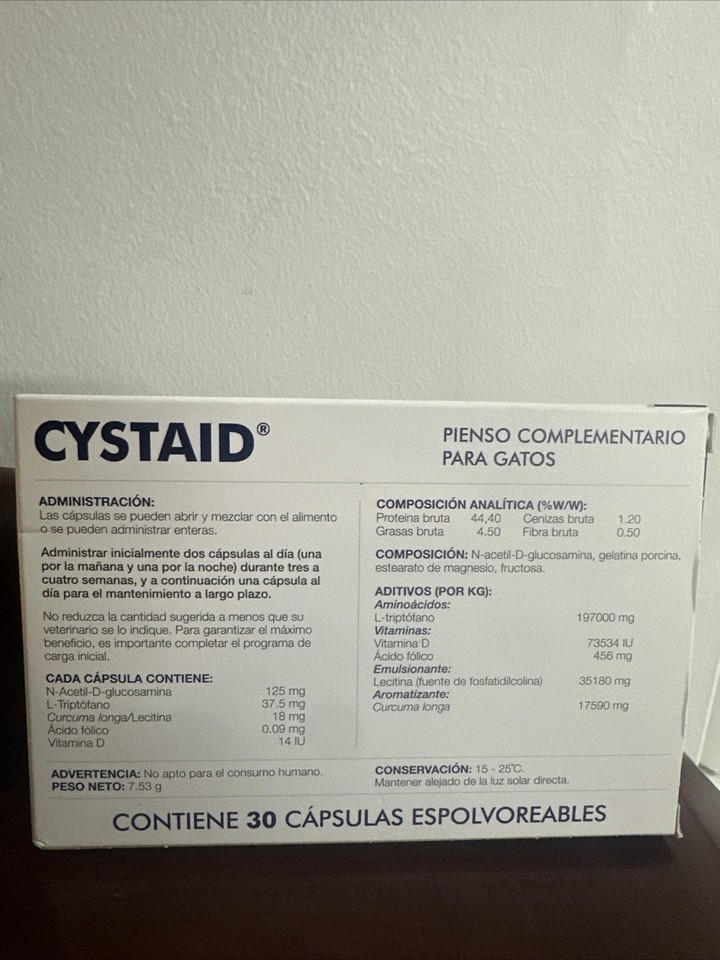 CYSTAID 30 sprinkleable capsules Brand VetPlus Made in Spain (2) | eBay