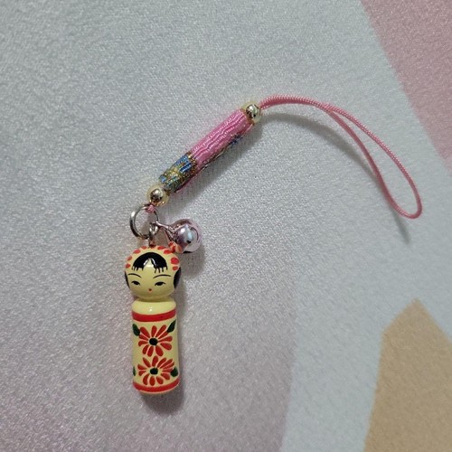 Kokeshi Keychain Folk Craft Japan Tohoku Traditional Straps Used | eBay
