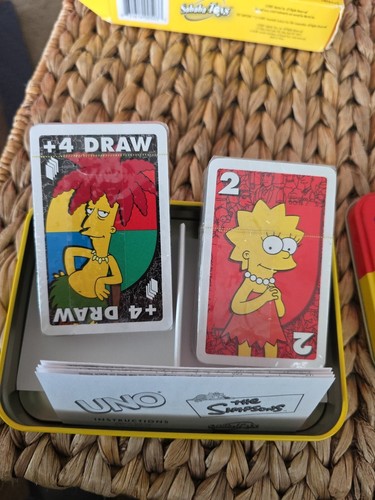 Vintage The Simpsons 2001 UNO Card Game Special Edition in Deluxe ...