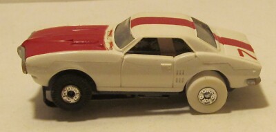 Aurora Tuff Ones Firebird Snow White with Red #7 Slot Car #1478, Silver ...