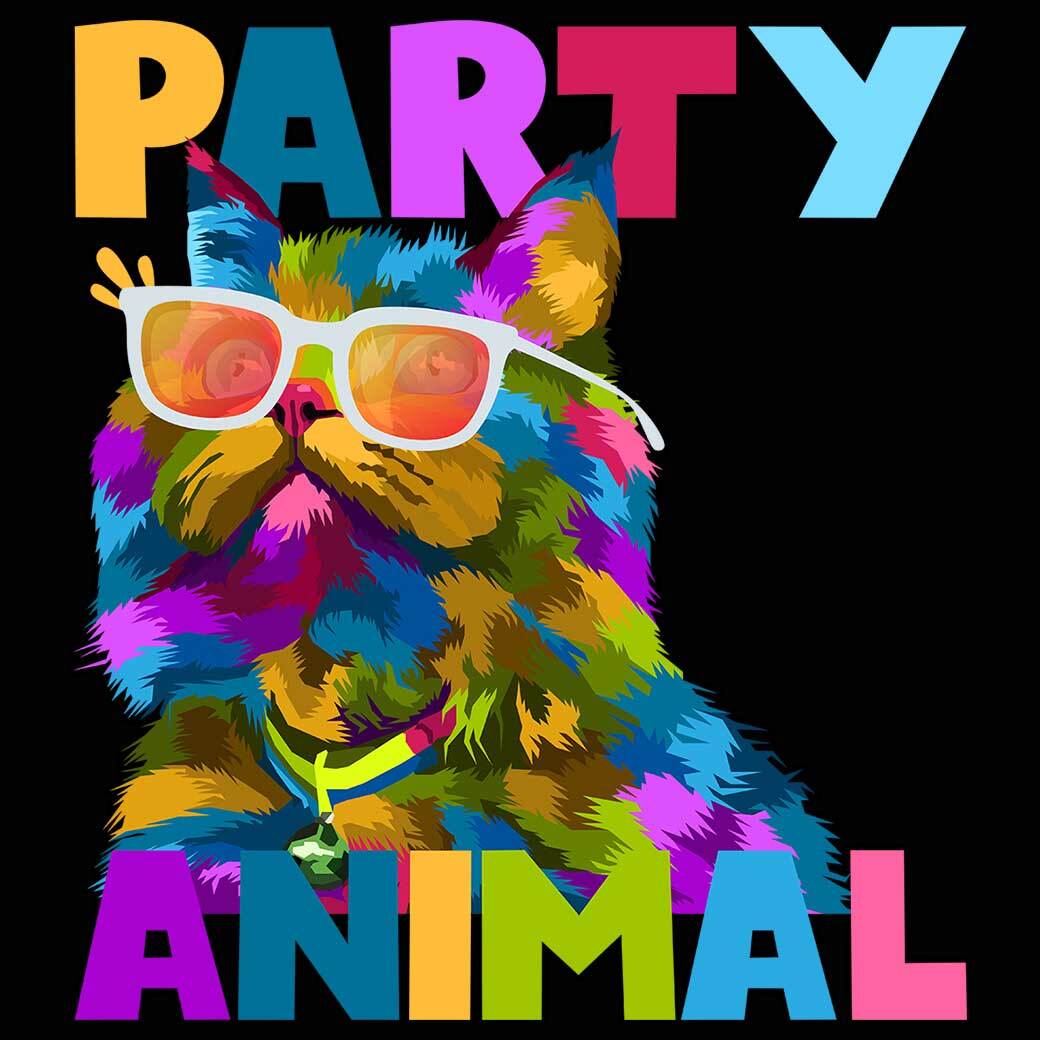 Party Animal Cat Cats - Funny Office Mancave Novelty Door Mat Doormat ...