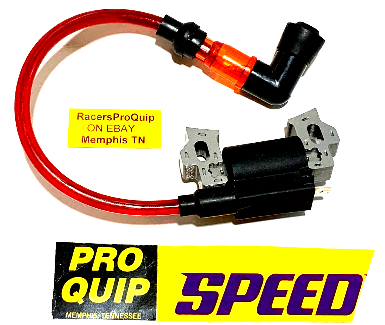 Mini Bike Performance LED RED Lighted Cap SPEEDWAY COIL ALL COPPER ...
