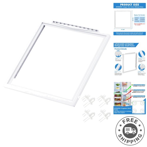 Upgraded 241969501 Frigidaire Crisper Shelf Frame with Support - 365 ...