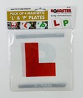4 MAGNETIC L & P UK PLATES SECURE Quick Easy To Fix Learner P Sign ...