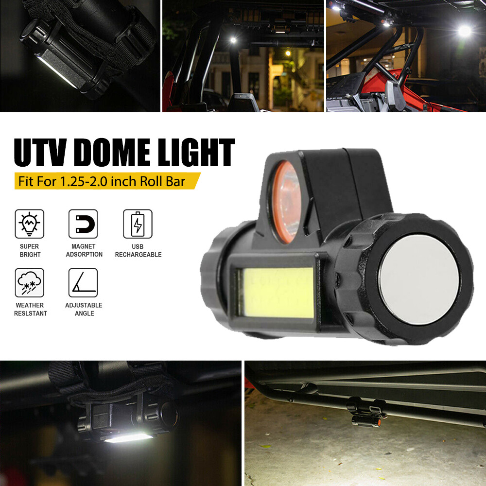 UTV Dome Light Roll Bar LED Light Mount Interior Light For UTV ATV ...