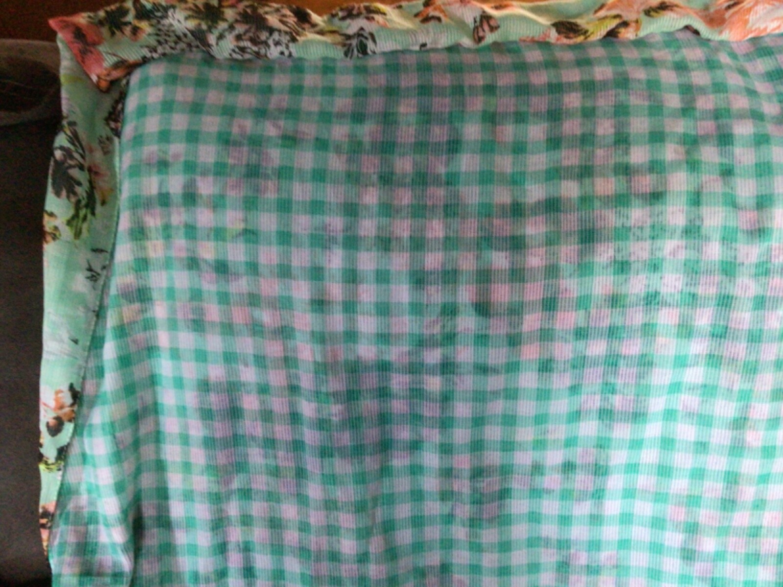 Cejon scarf, wrap 2 sided polyester floral plaid, infinity head ...