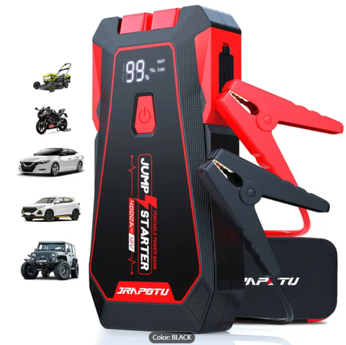 2500A Peak Power Portable Car Jump Starter - Compact Battery Jumper Box ...