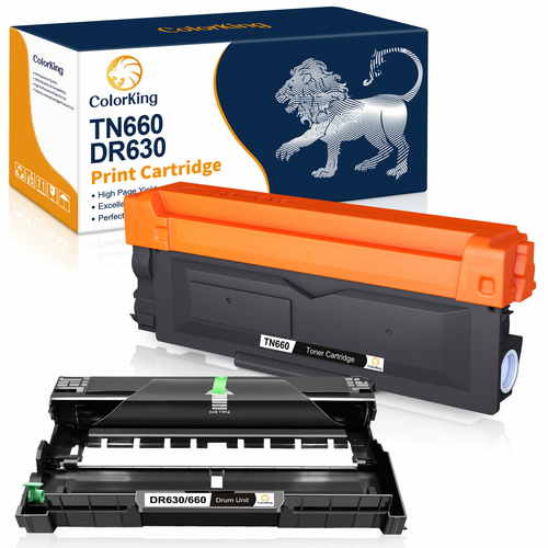 2-Pack TN660 DR630 Toner Cartridge Drum for Brother TN630 HL-L2340DW ...