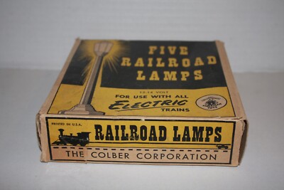 ORIGINAL COLBER - No. 117 RAILROAD LAMPS - BOX FOR FIVE - USED ...