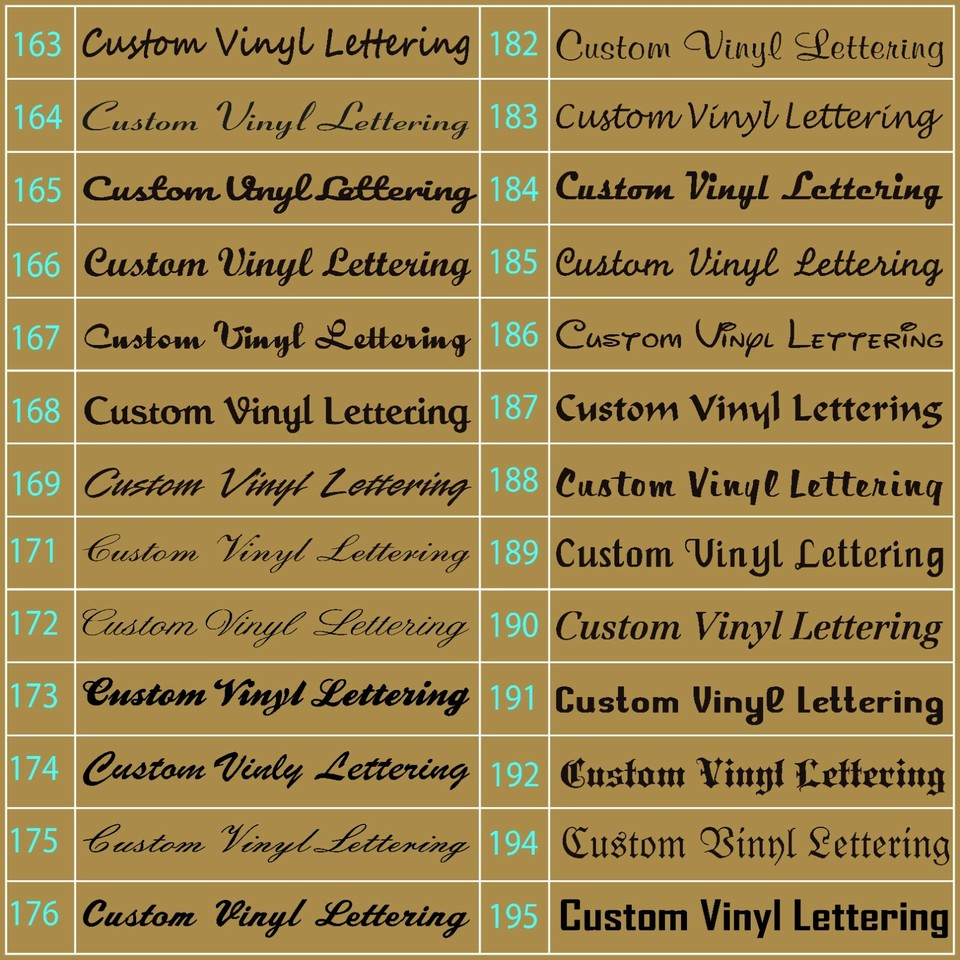 SPECIAL ORDER FOR CUSTOM Vinyl Lettering Decal Window Text Name Sign ...