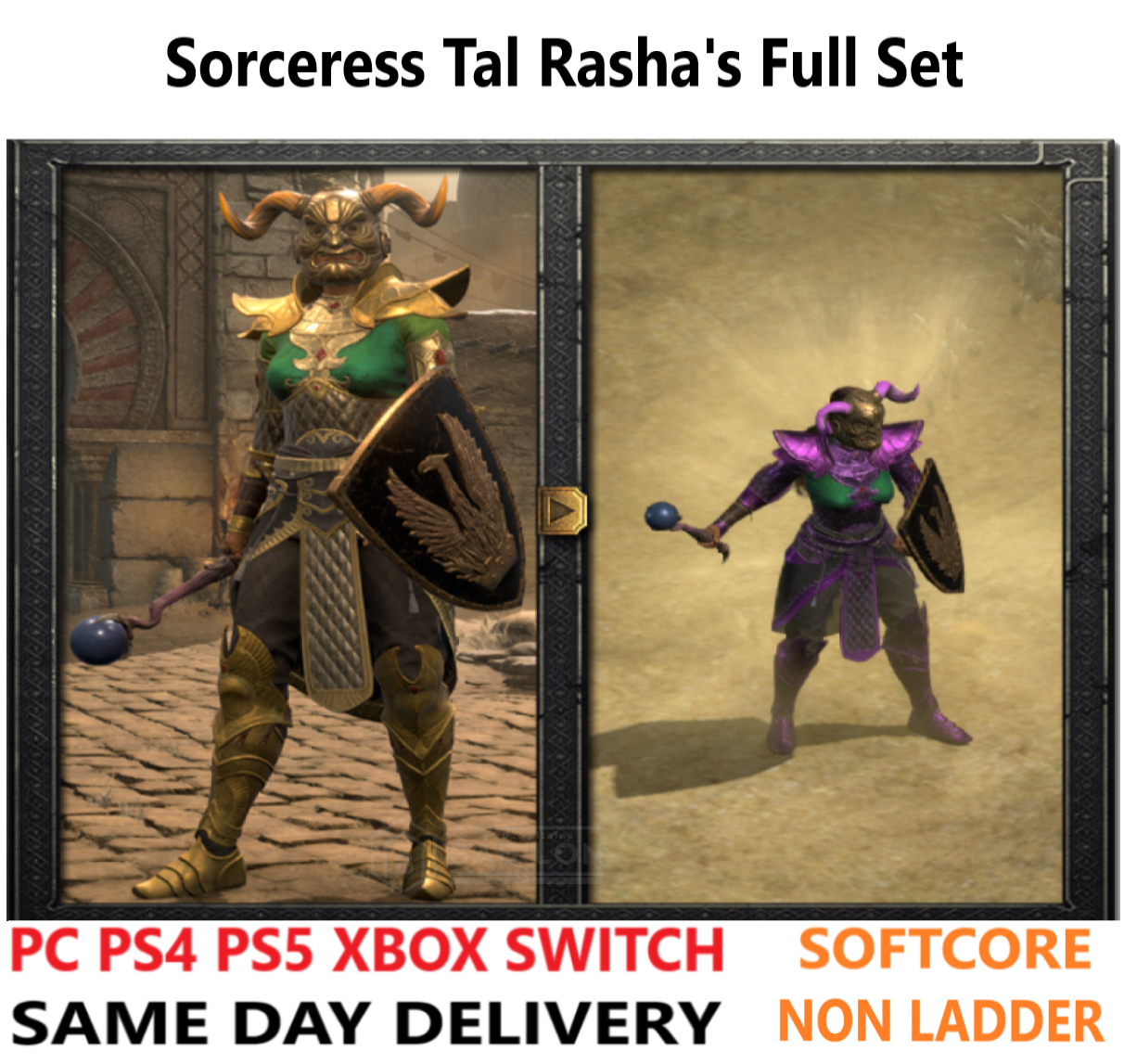 PC PS4 PS5 XBOX SWITCH Tal Rasha's Full Set Diablo 2 Resurrected D2R ...
