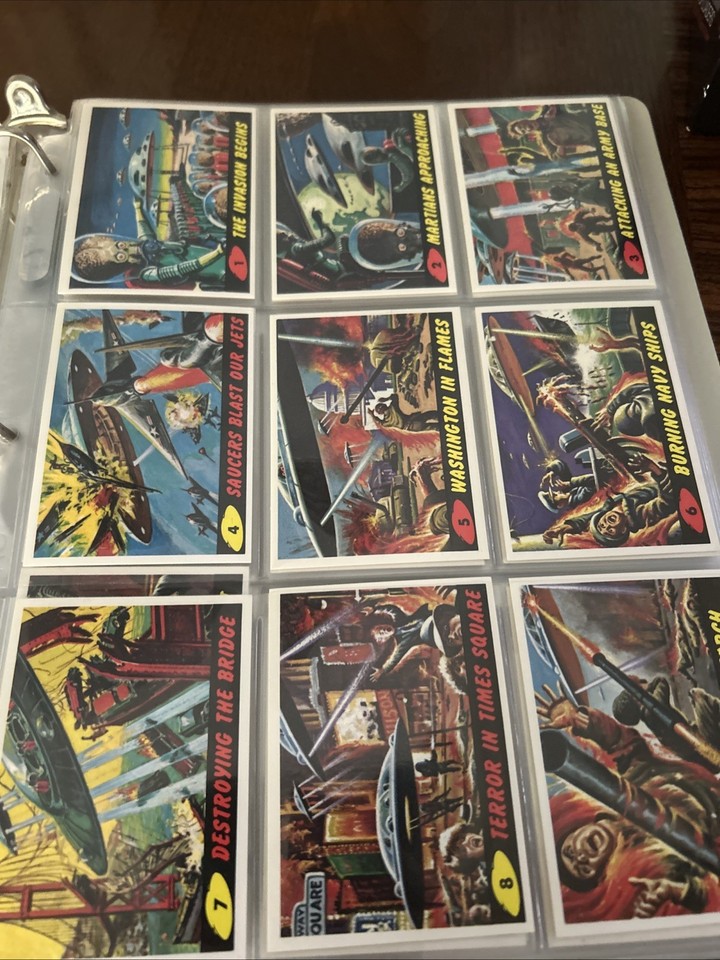 1994 Mars Attacks Complete set Base Cards 0-99 Topps With Wrapper In ...