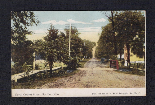 Seville OH Ohio North Center Street Dirt Road Vintage Medina County ...