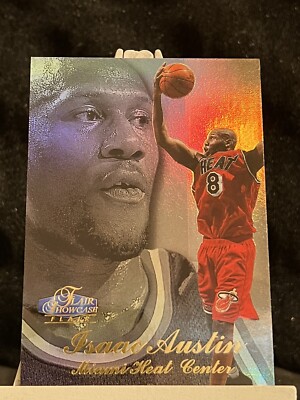 1997-98 Flair Showcase Row 3 Isaac Austin #39 Miami Heat Basketball NBA ...
